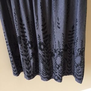 Just My Size | Dresses | Jms Just My Size Gray Floral Print Dress 2x ...